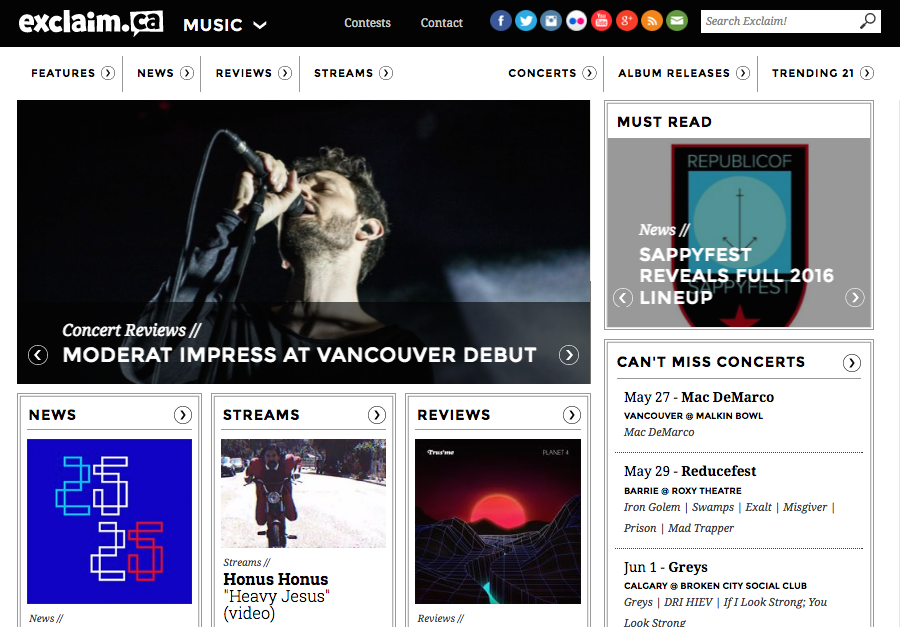 Exclaim! Magazine - Nadia Rompas