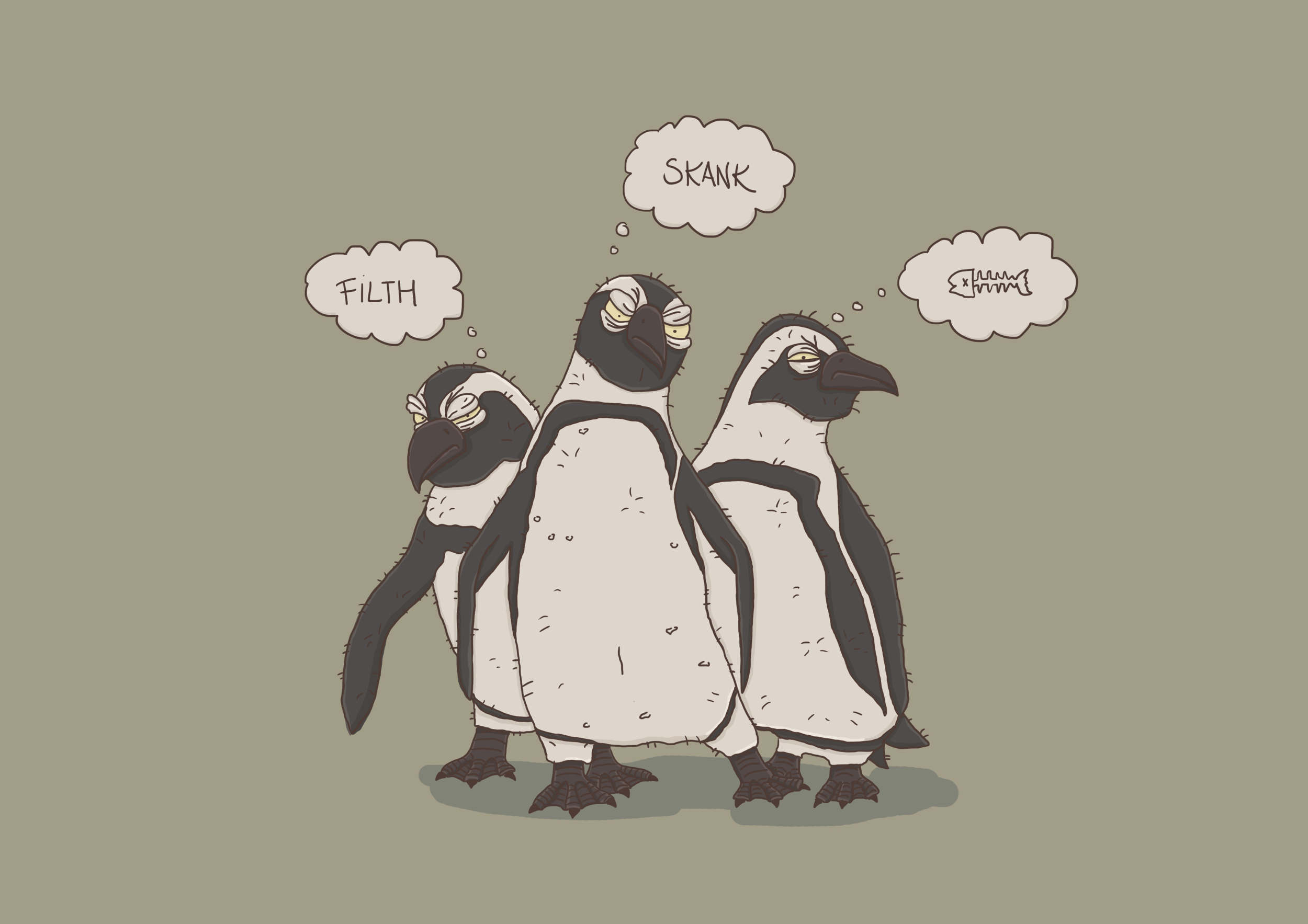 When someone said 'Judgemental Penguins' at work - Jess Morlid