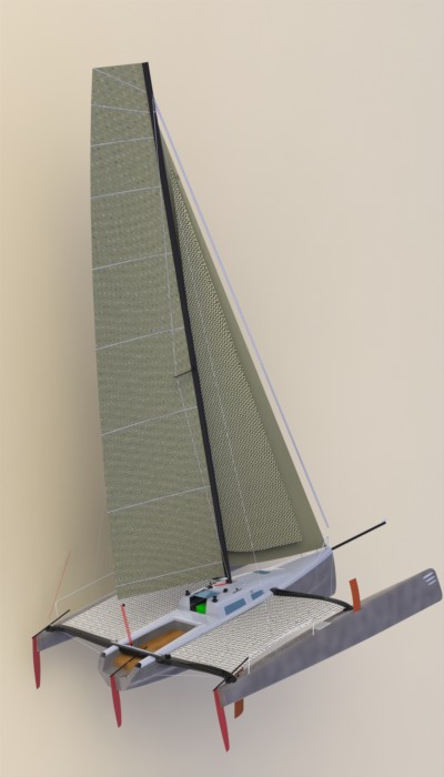 Trimaran Rudder Mechanism - Portfolio by Sebastian Hjort