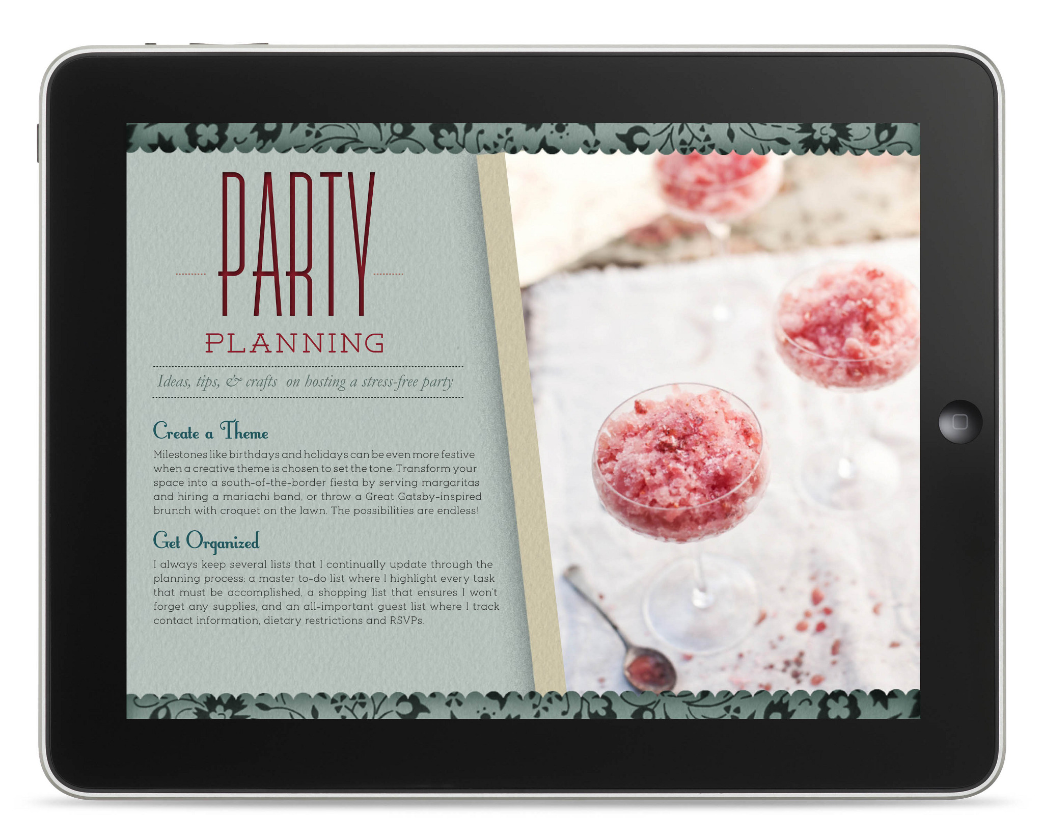 vintage style ipad app - Sonya Houston Design