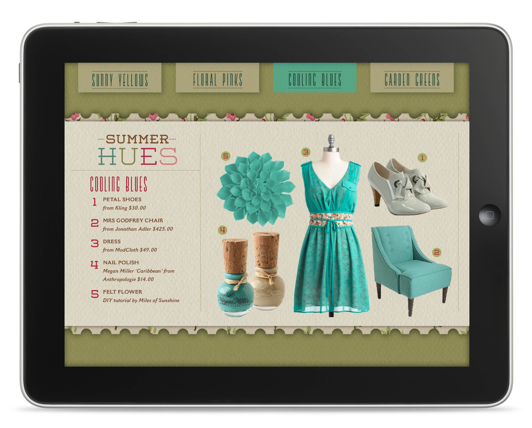 vintage style ipad app - Sonya Houston Design