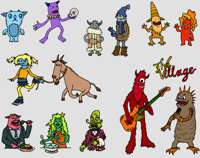 Monsters & Characters - Mike Wolff | Design | Creation