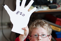 Hands up! Hand shaped whiteboards - Mollie