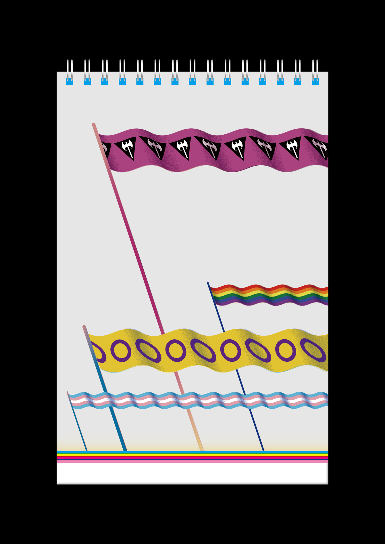 Pride Flag Calendar 2017 - flagflag