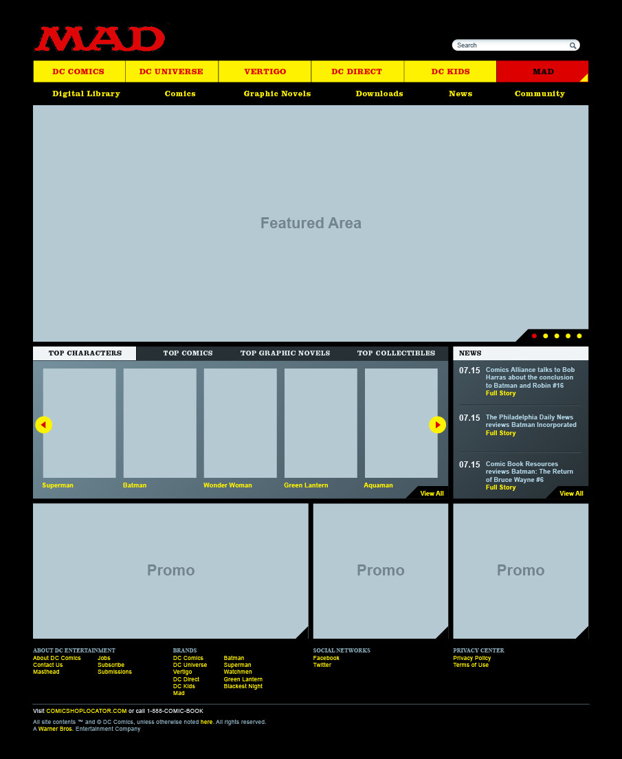 New Portal for DC Comics - Galvagnized