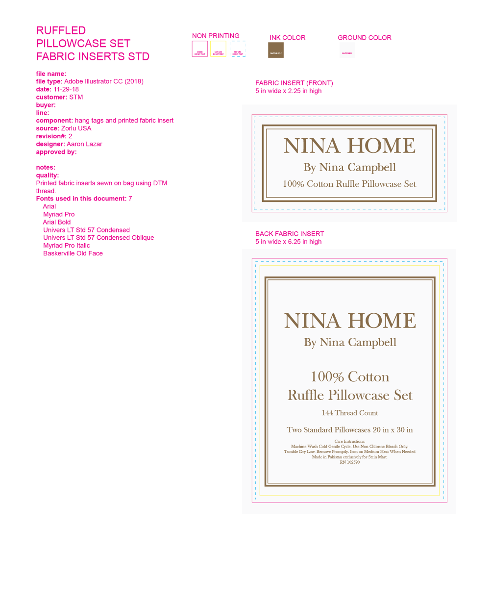 Ruffle Sheet Set Packaging - aaronclazar