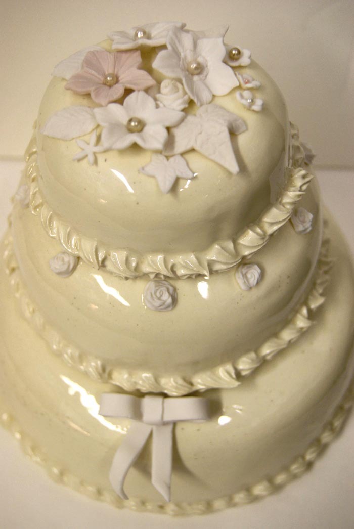 Ceramic Wedding Cake - Jill Maguire Ceramics