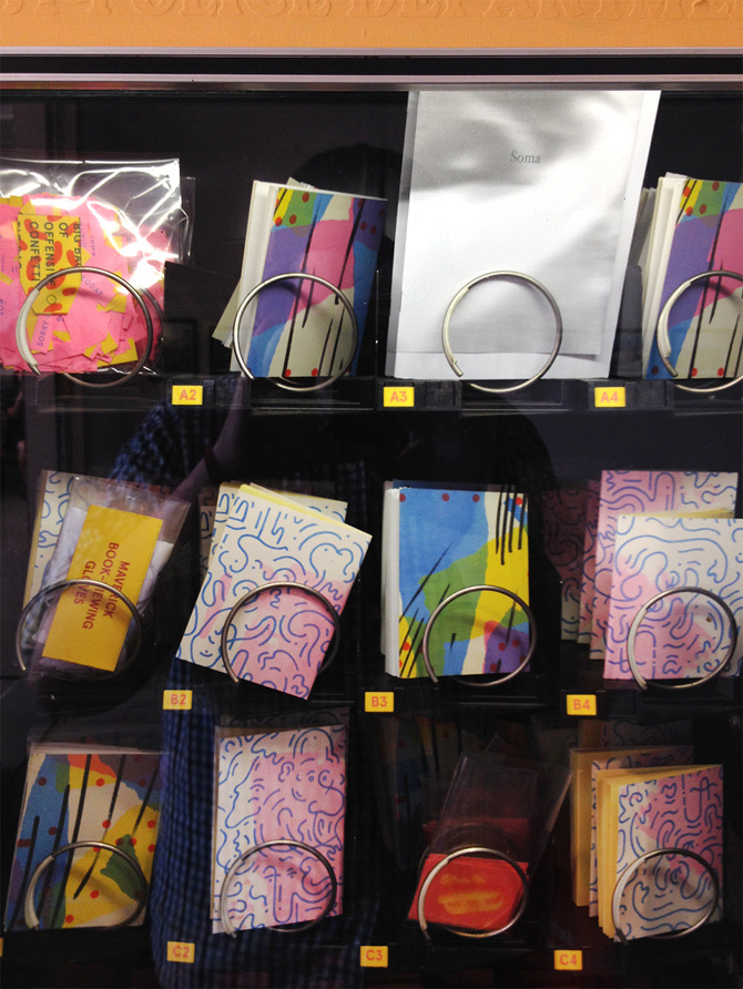 Artist Book Vending Machine - robwilsondesign