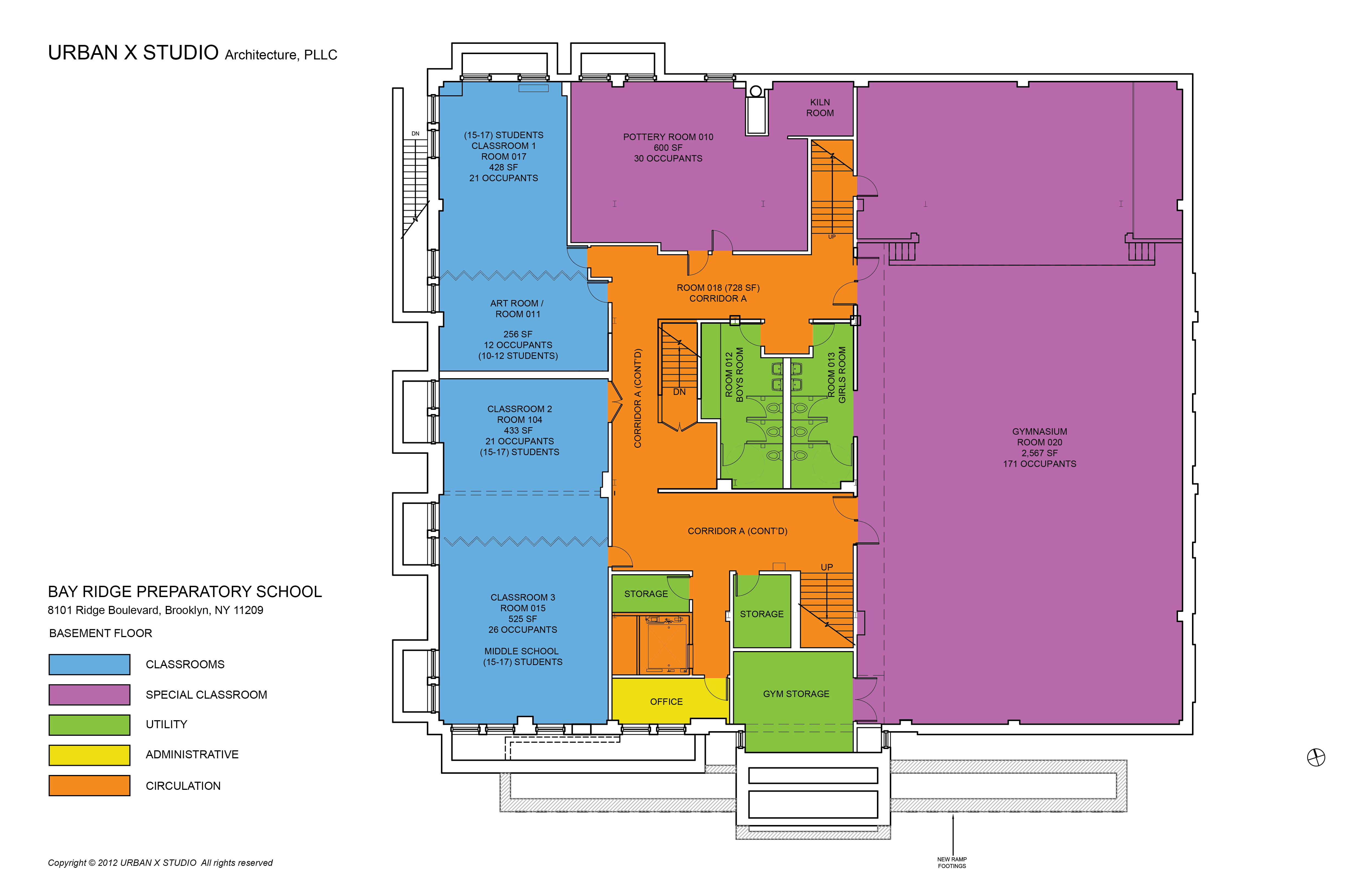 Bay Ridge Preparatory School - Study - Urban X Studio Architecture, PLLC