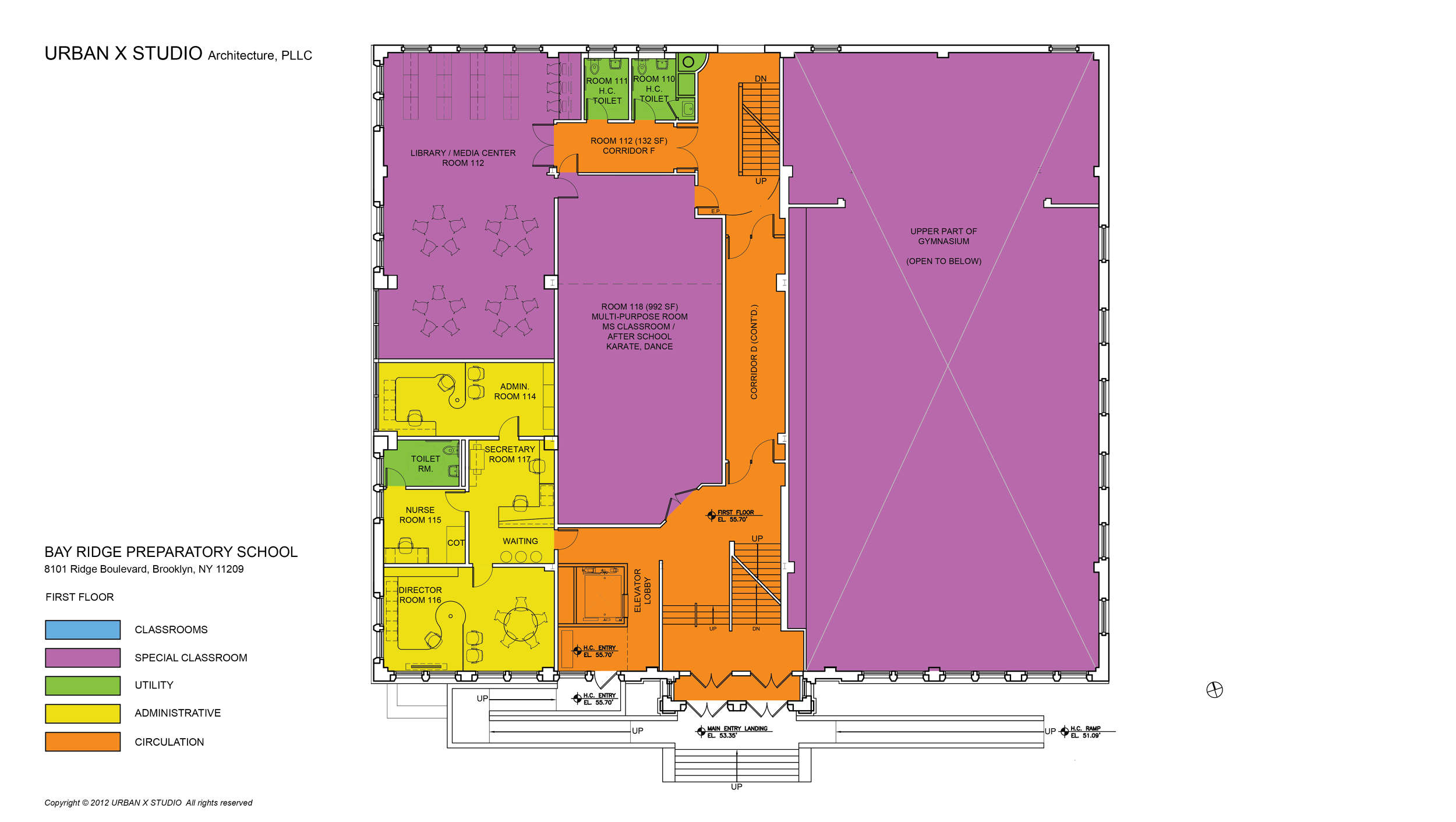 Bay Ridge Preparatory School - Study - Urban X Studio Architecture, PLLC