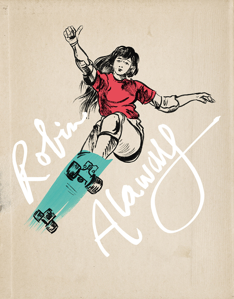 She Skaters of the 1970's - Vivian Shih Design & Illustration