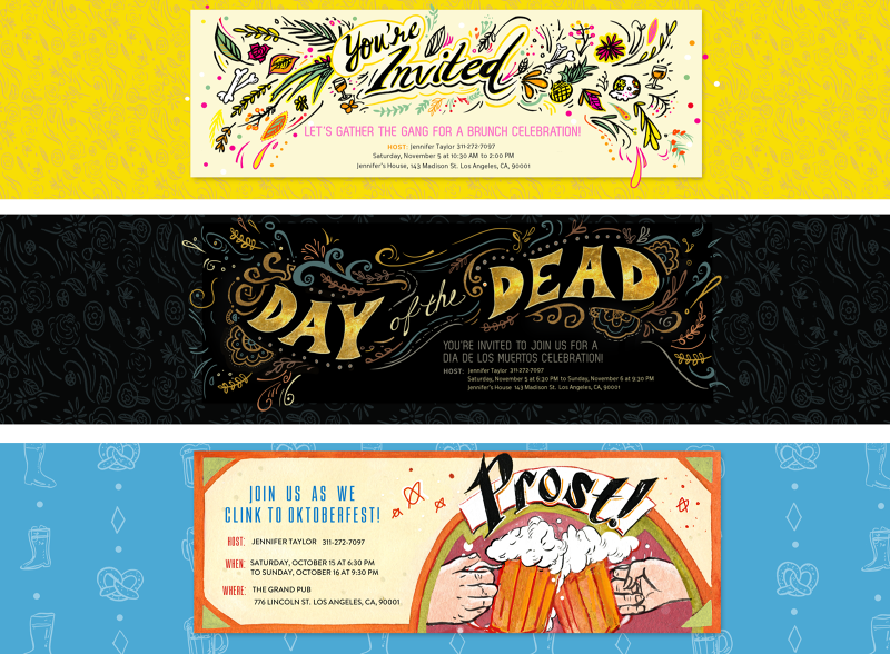 Evite Designs - Vivian Shih Design & Illustration