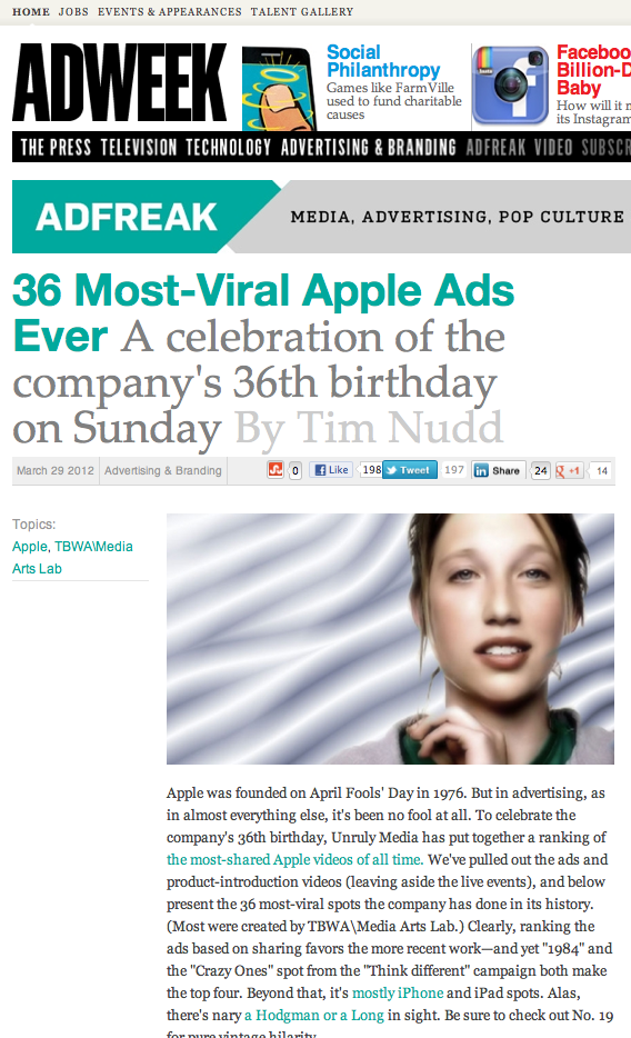 Apple iPhone and Siri launch. Creative Director role. - Andy Mac