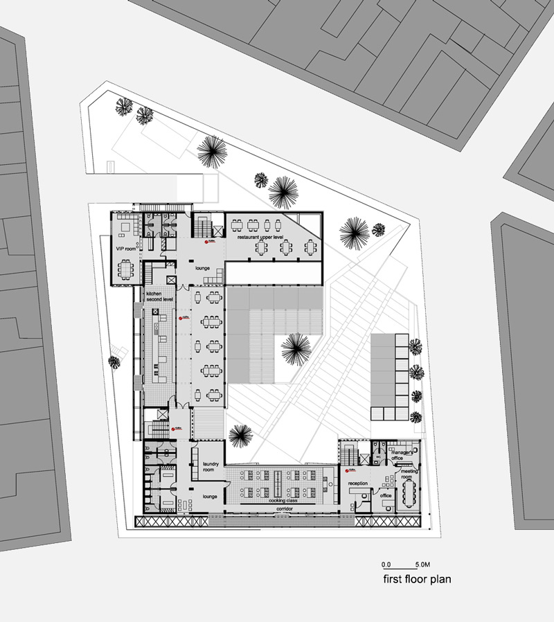 A COOKING CENTER - Theta Tris architecture