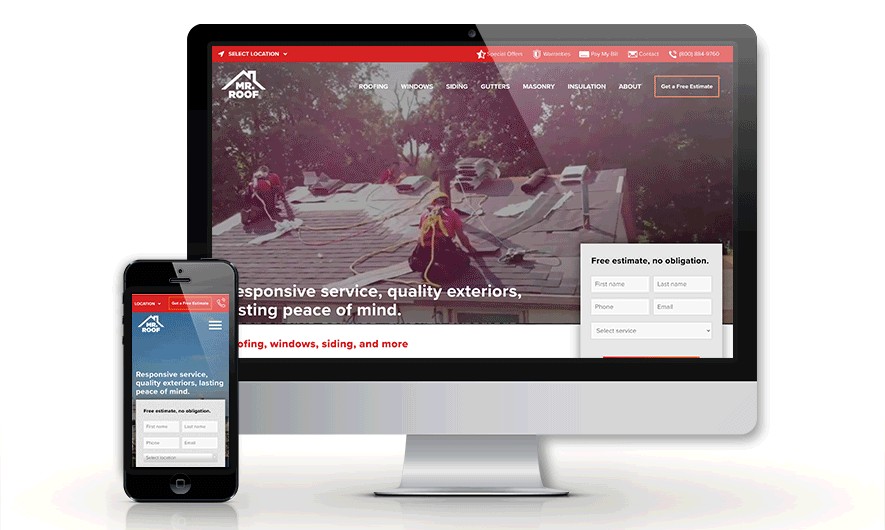 Mr. Roof / Able Roof Website - Alyssa DeGeorge