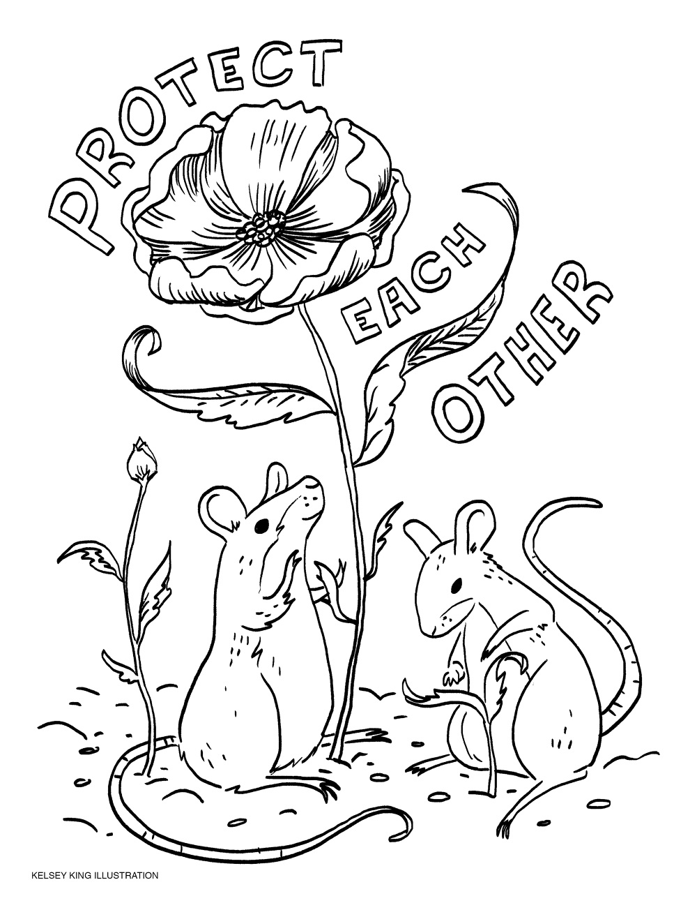 Coloring Pages - Kelsey King Illustration