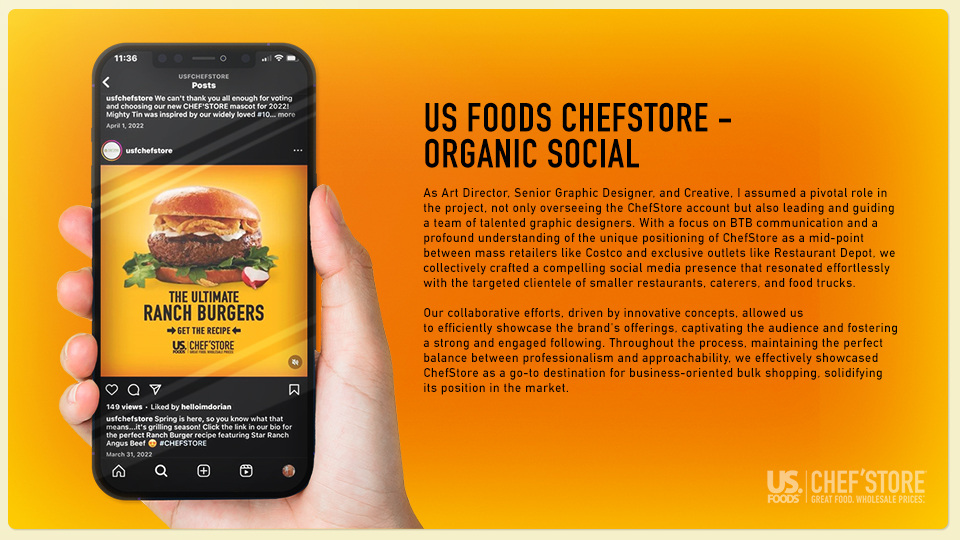 US FOODS CHEFSTORE - Andrew D Rahn