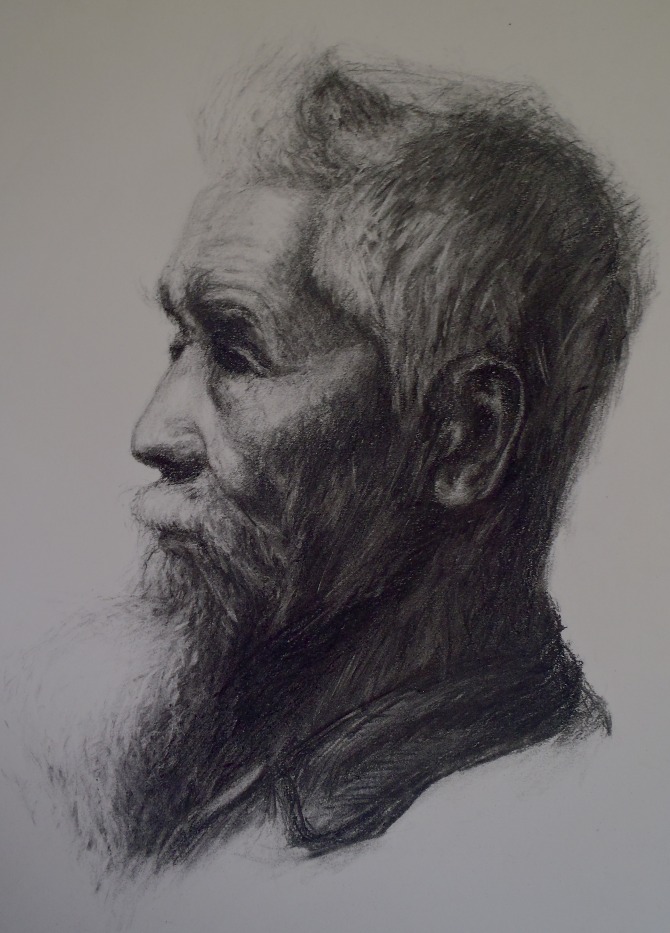 Portrait Drawings - Samuel S. T. Pressman Art