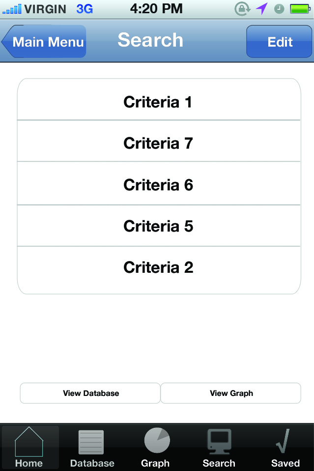 Data View(Mobile App) - Adam Lowe Design