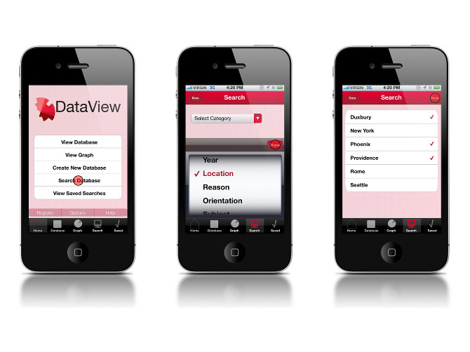 Data View(Mobile App) - Adam Lowe Design