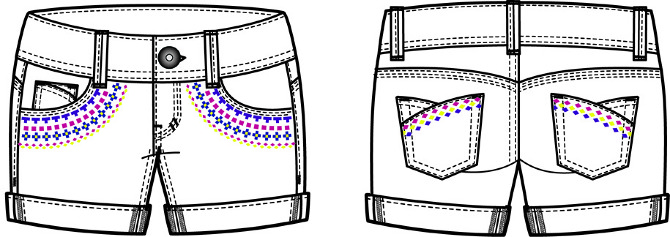 Illustrator Flat Sketches - Kelly Marie Hickman