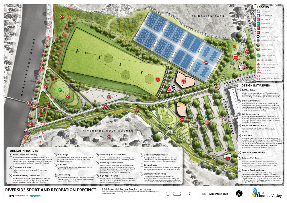 RIVERSIDE SPORT AND RECREATION PRECINCT MASTER PLAN - O-C-D