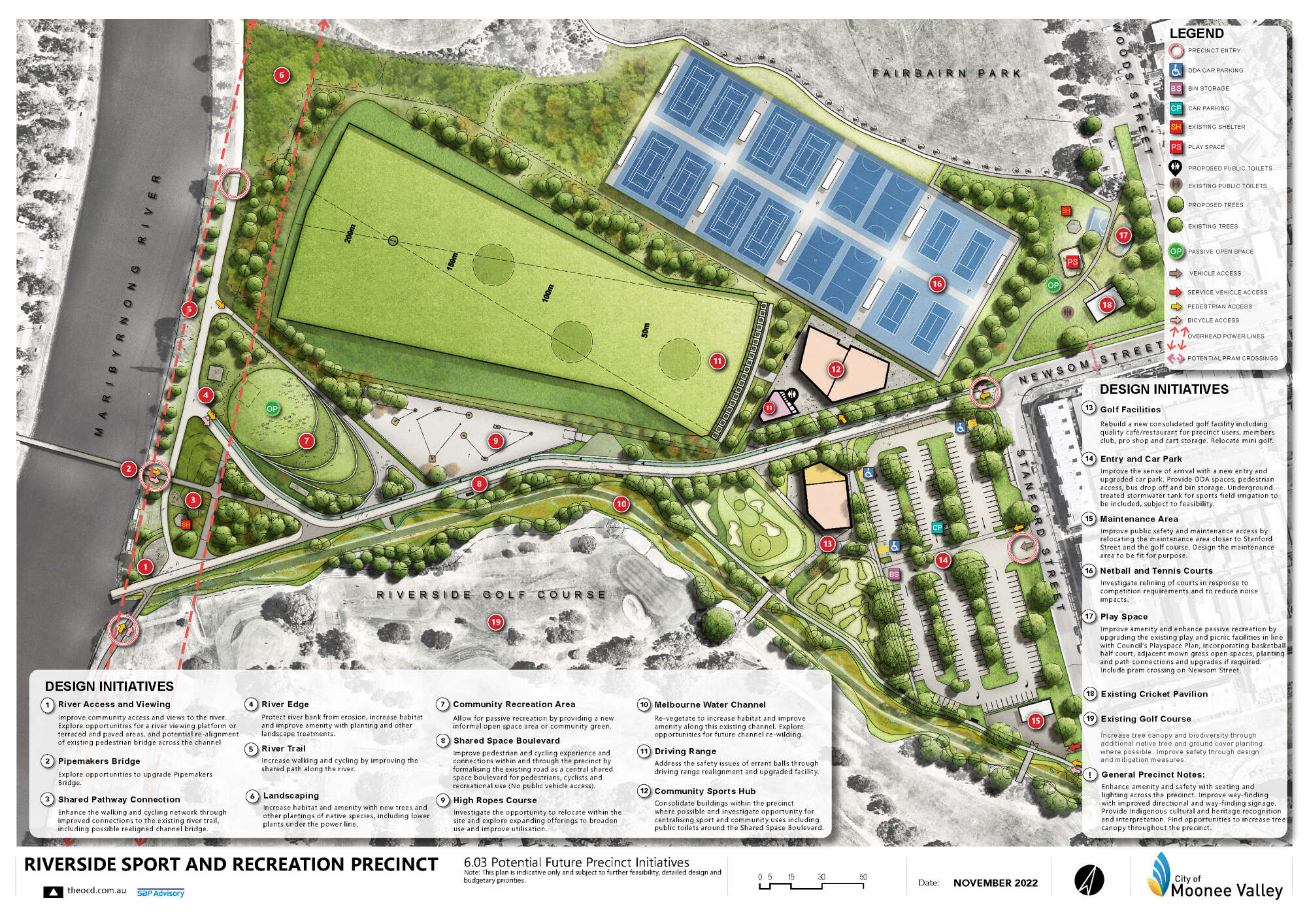 RIVERSIDE SPORT AND RECREATION PRECINCT MASTER PLAN - O-C-D