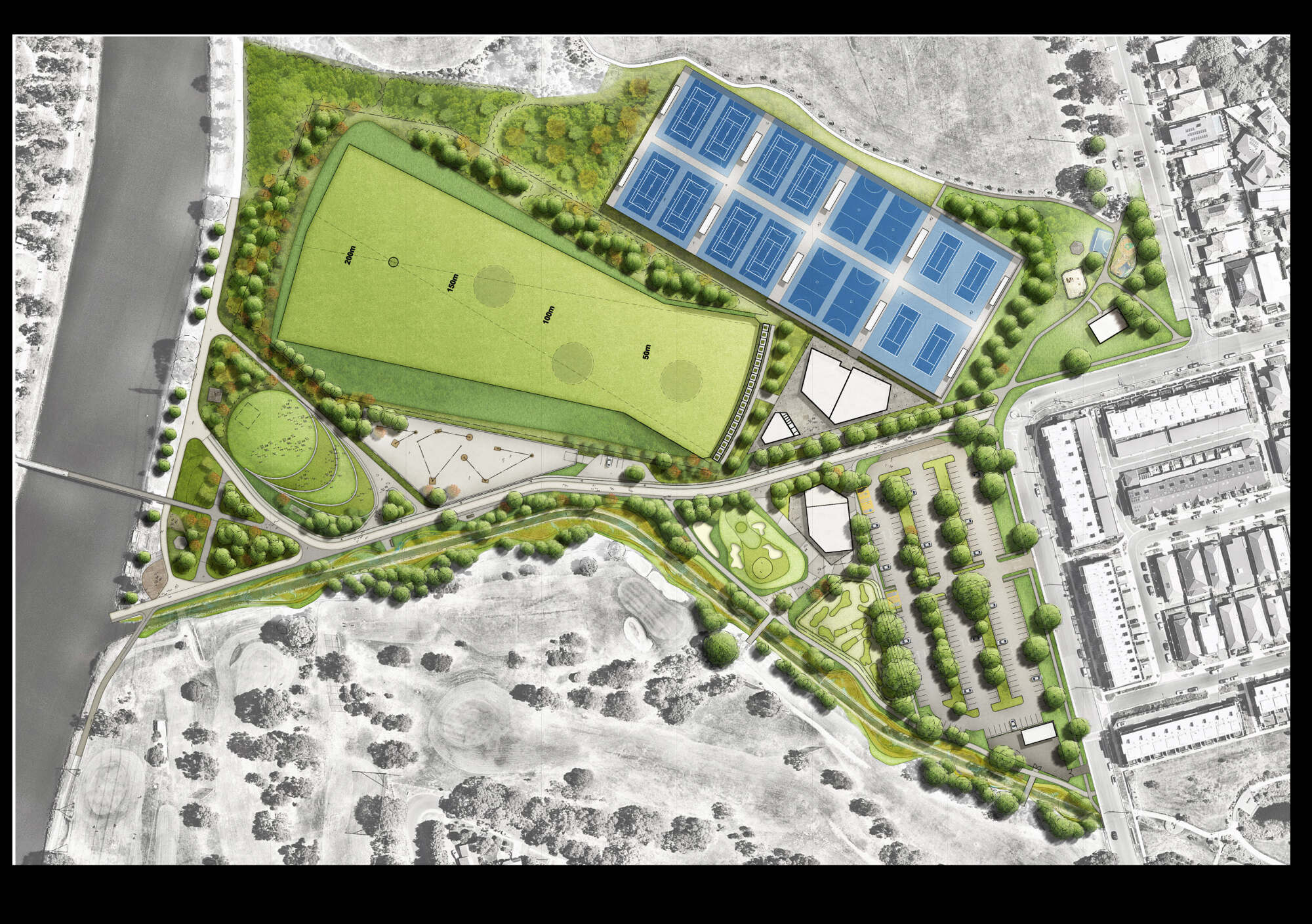 RIVERSIDE SPORT AND RECREATION PRECINCT MASTER PLAN - O-C-D