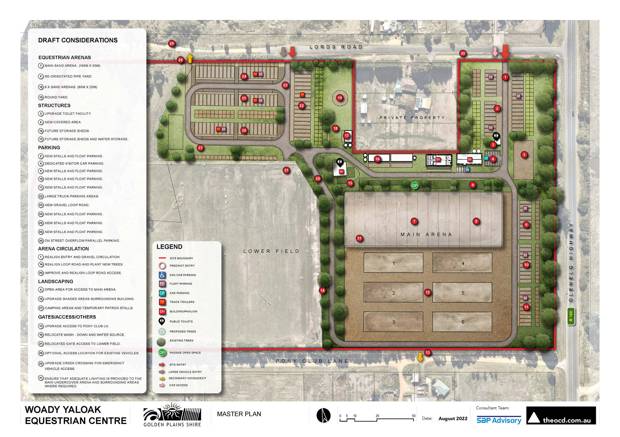 WOADY YALOAK EQUESTRIAN CENTRE MASTER PLAN - O-C-D