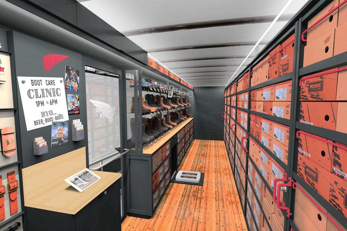 Red Wing Mobile Store - Daniel Beech Design