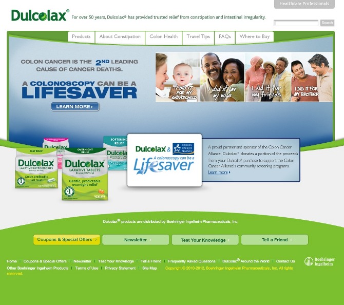 Dulcolax/Colon Cancer Alliance - Joey Meyer Copywriter