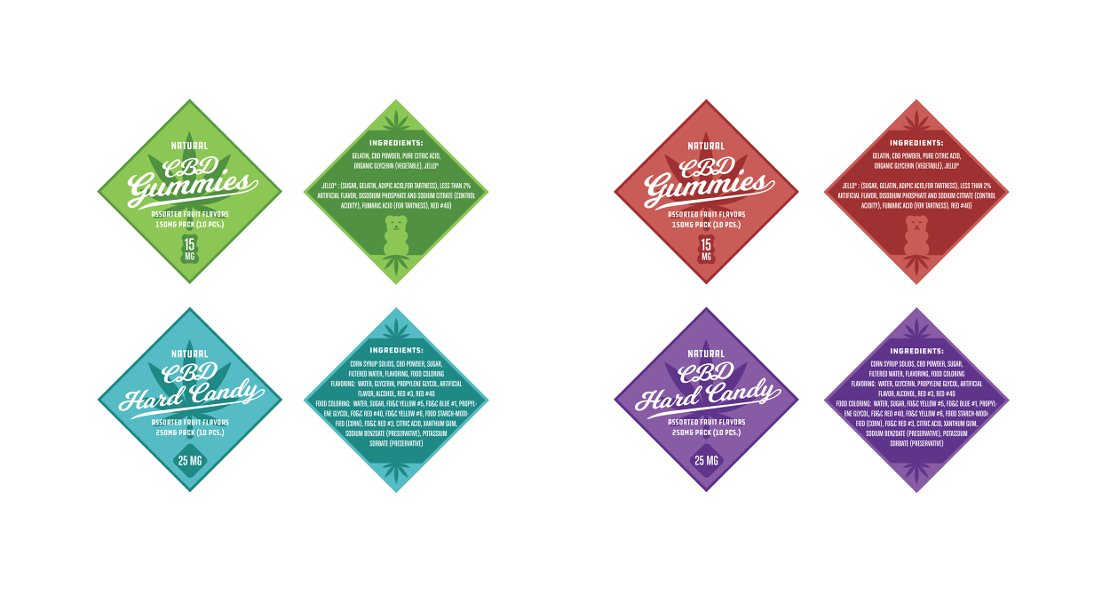 CBD Gummies Label Design - Stricklandesigns