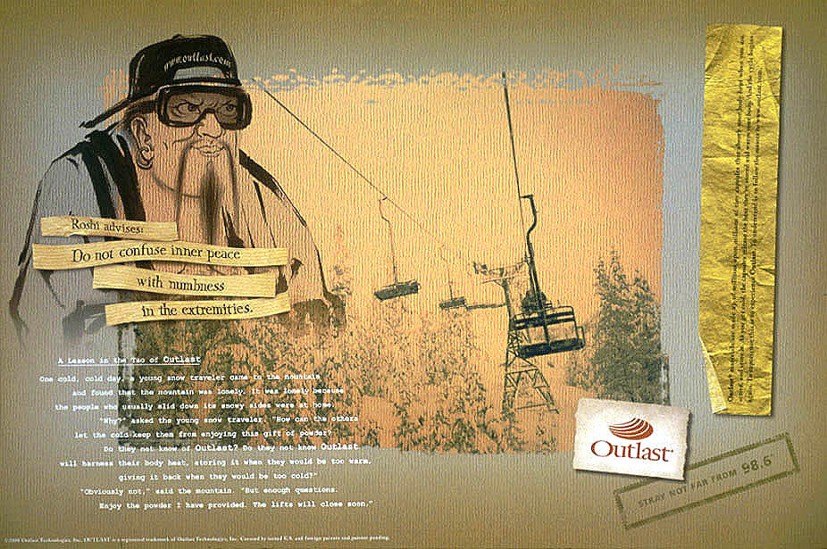 Outlast Technologies - Walt Burns Creative Director/Copywriter