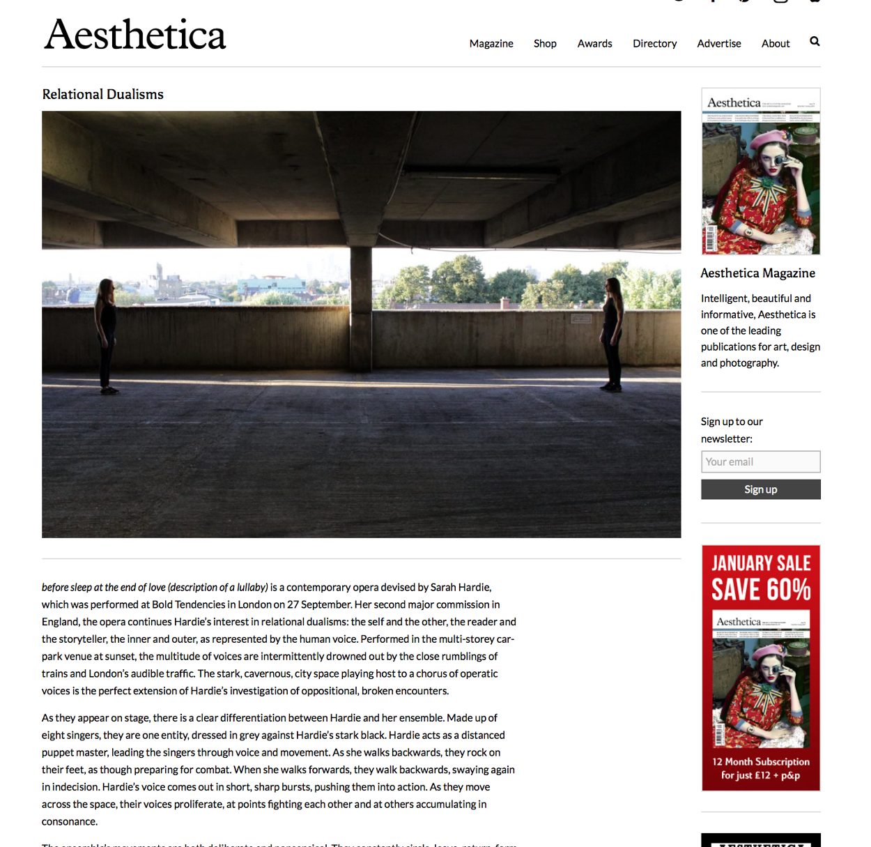 Bio and Press - sarah hardie