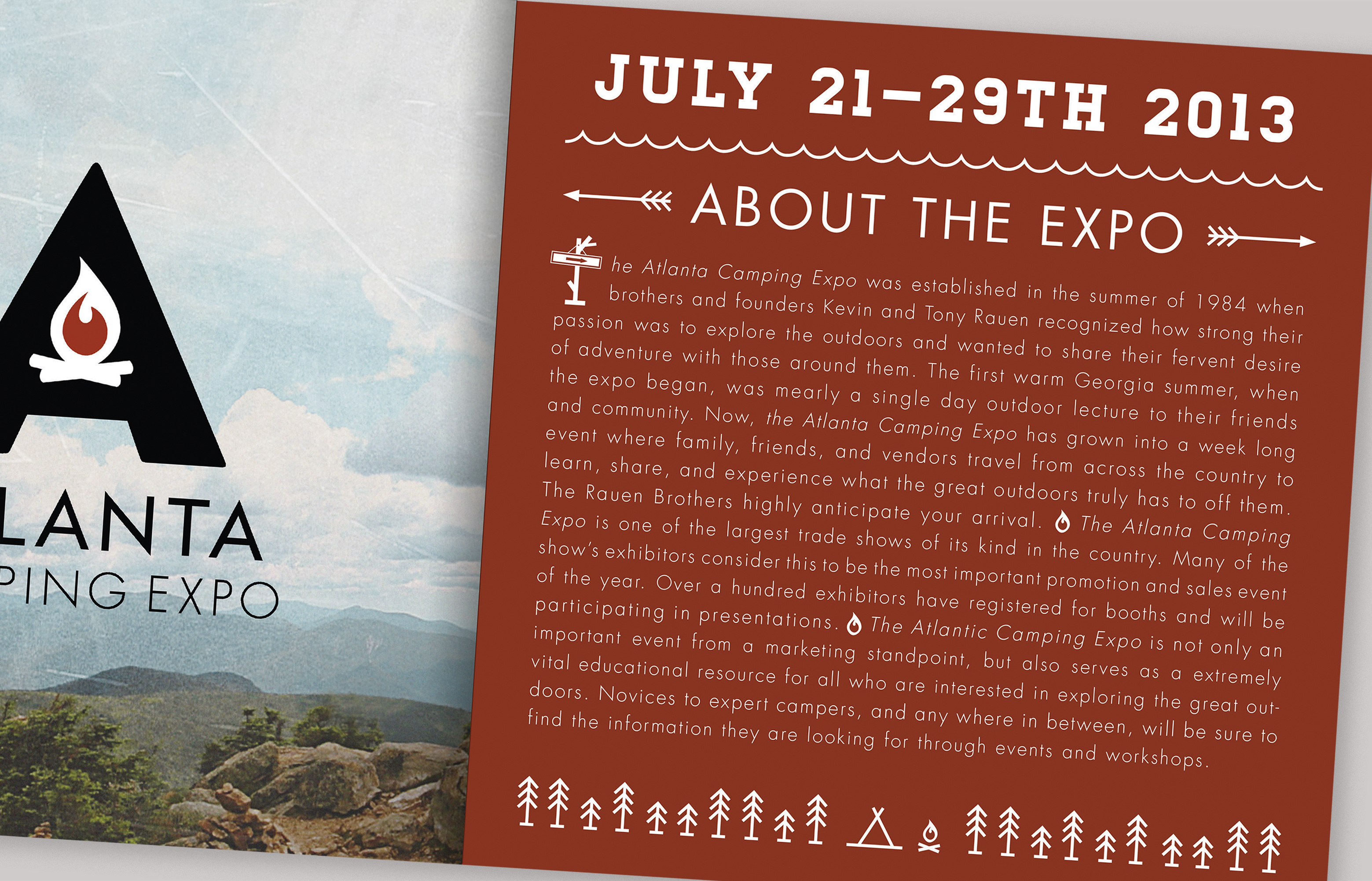 Atlanta Camping Expo - Liz Schaeffer Design & Illustration