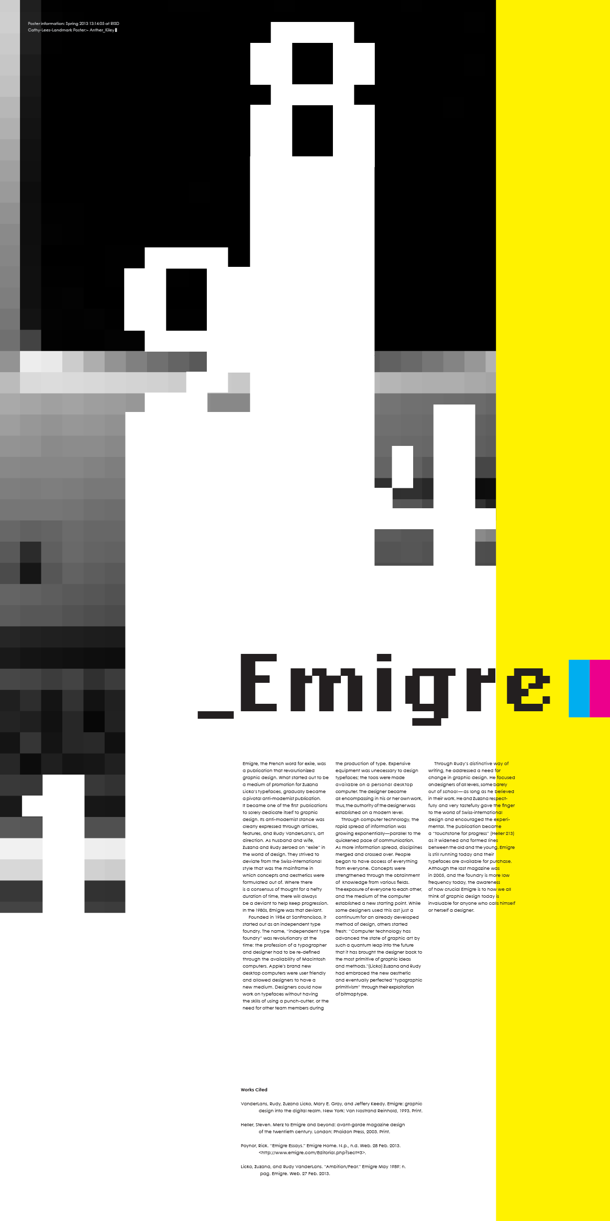 Landmark Poster: Emigre