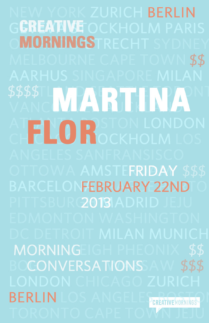 Creative Mornings Poster Series - www.meghnaraghunathan.com