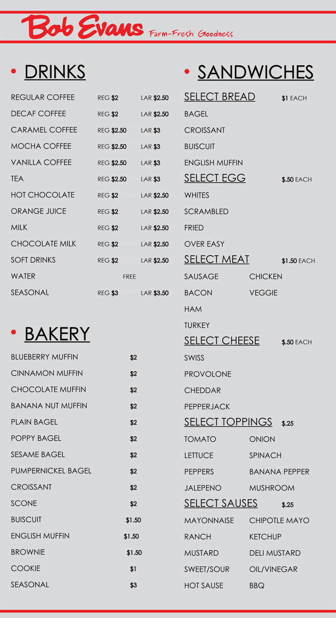 Work: Menu Analysis - BE2