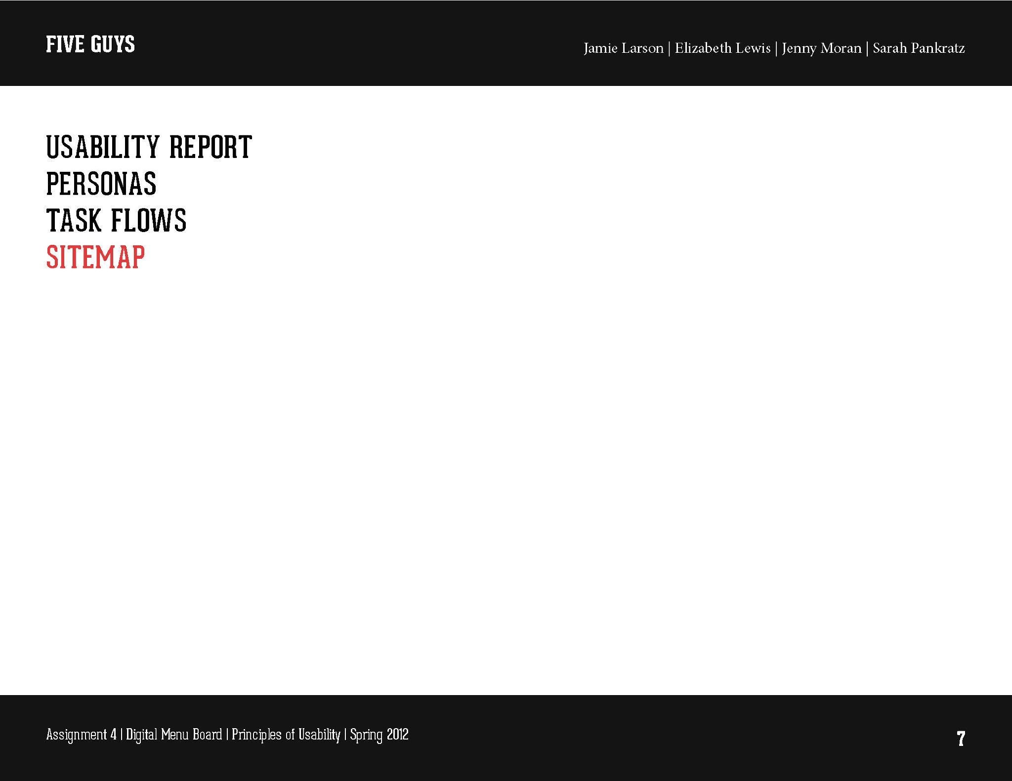 Five Guys Tableside POS Design - Jamie Larson Portfolio