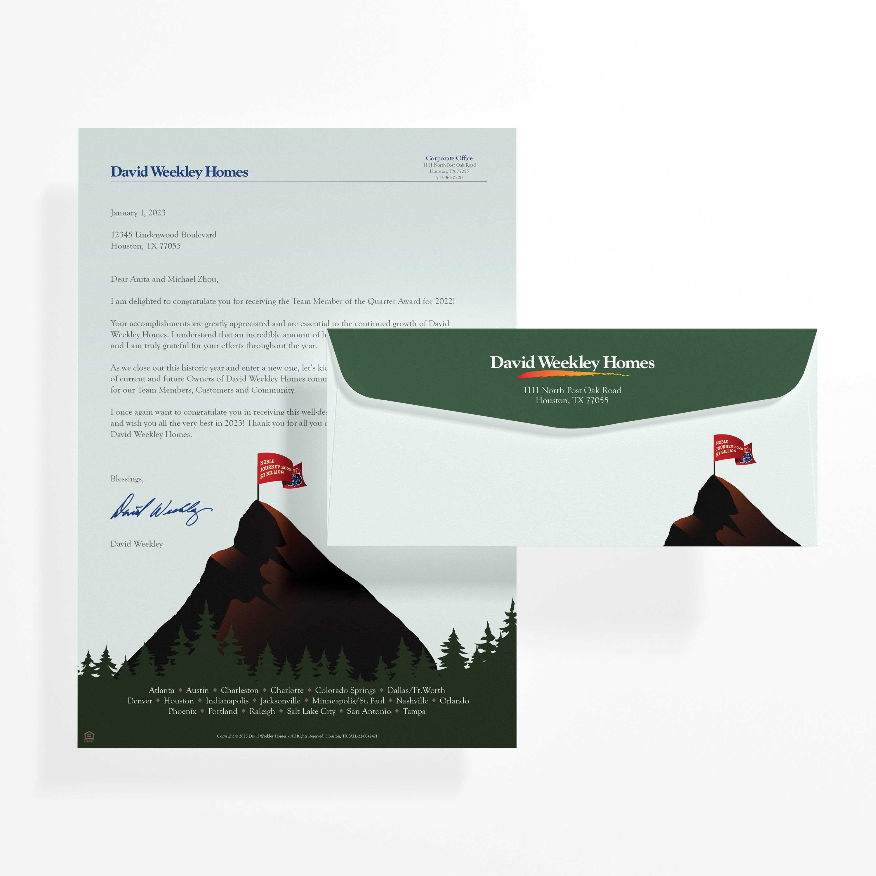 Annual Awards Congratulatory Letter - Anita W. Zhou | Brand Builder ...