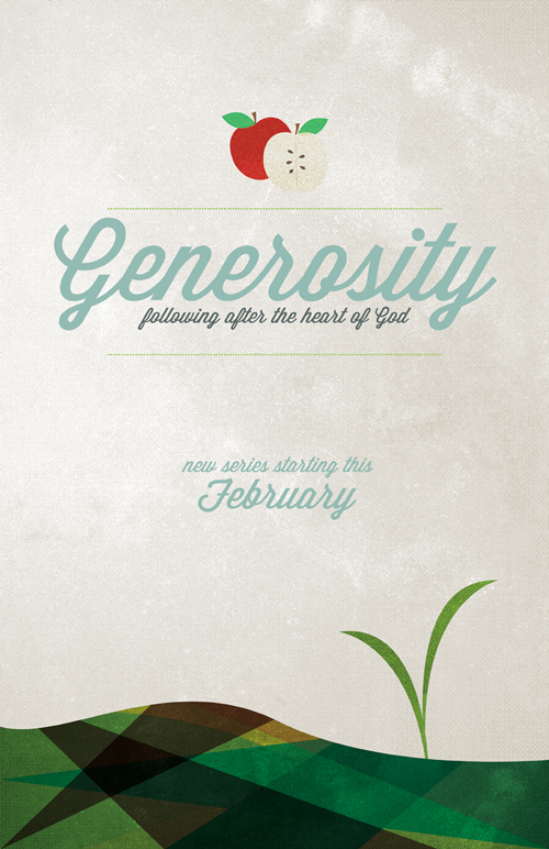 Generosity - A Sermon Series - rojo foto//design