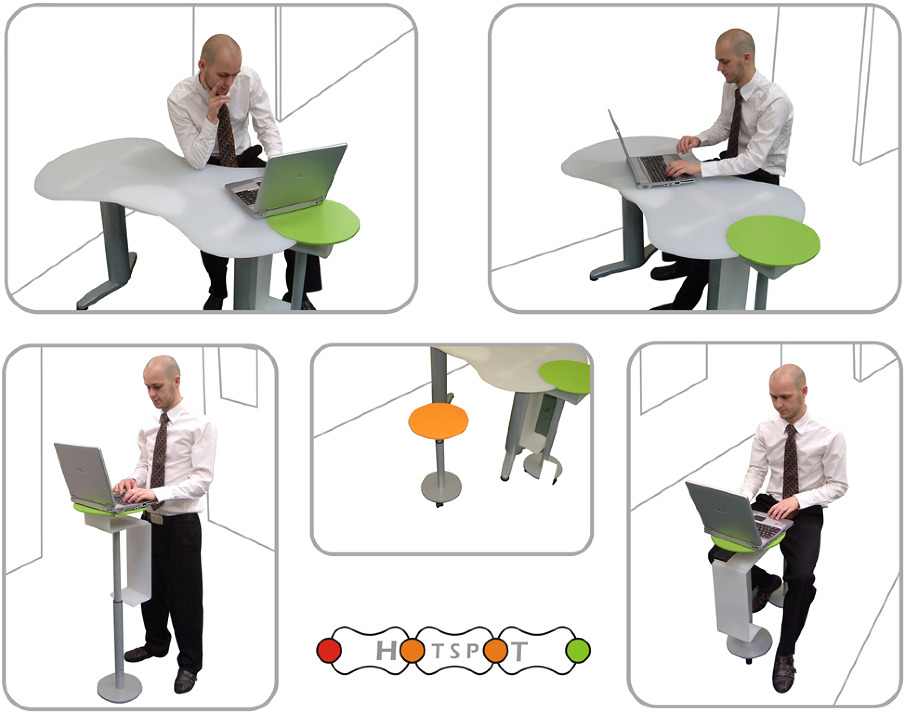 Hotspot Workstation & Desk - Simon Wilson Design