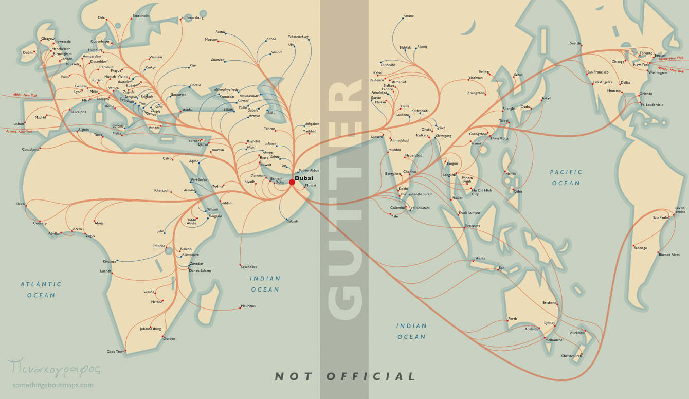 Flight Map - somethingaboutmaps