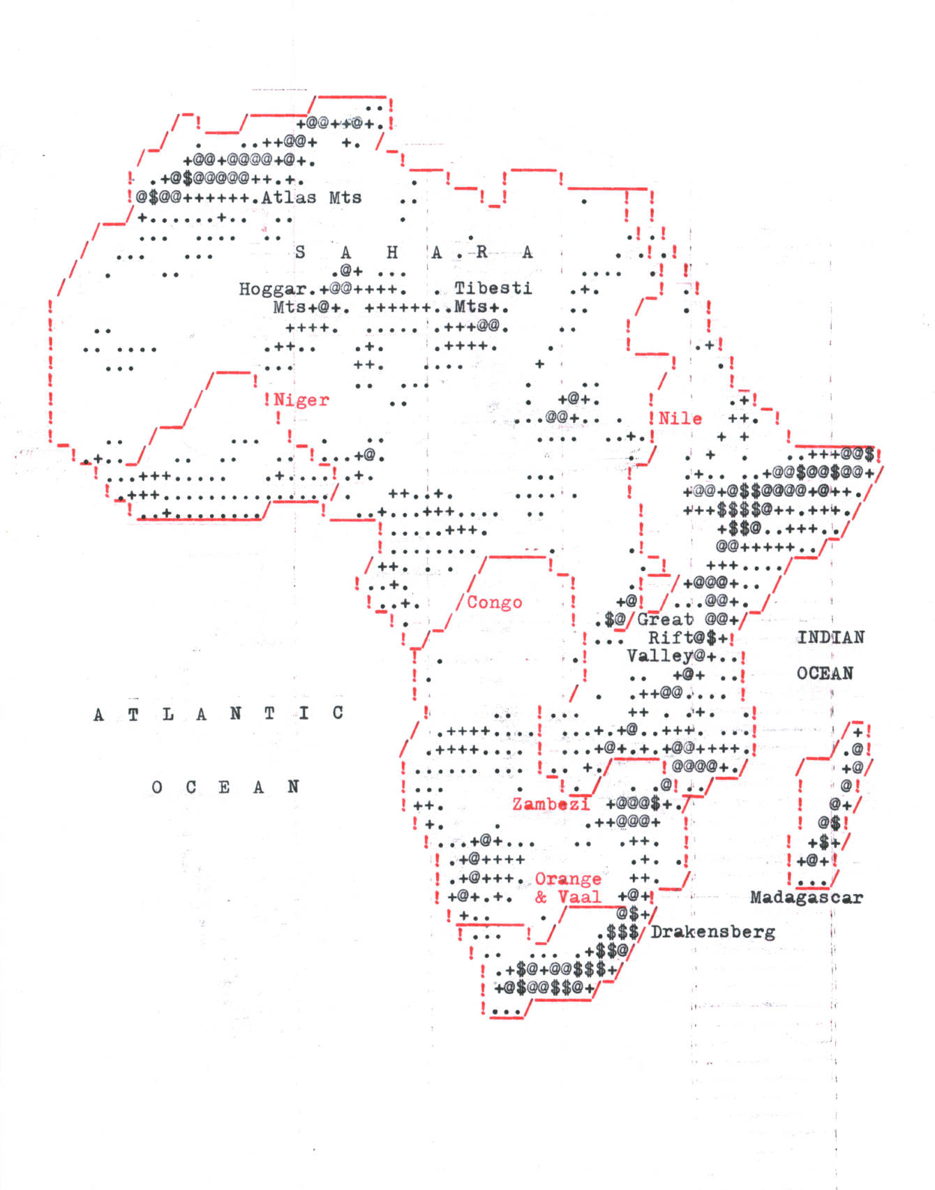 Typewriter Maps - somethingaboutmaps