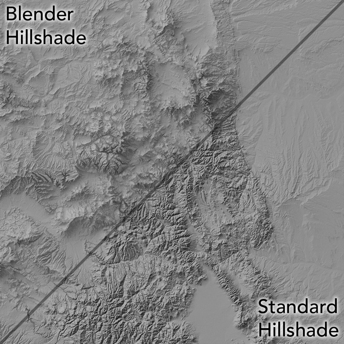 Shaded Relief in Blender - somethingaboutmaps