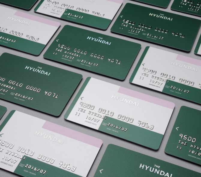 brand identity for The Hyundai - studio fnt