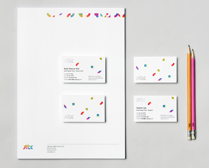 brand identity for JTBC - studio fnt