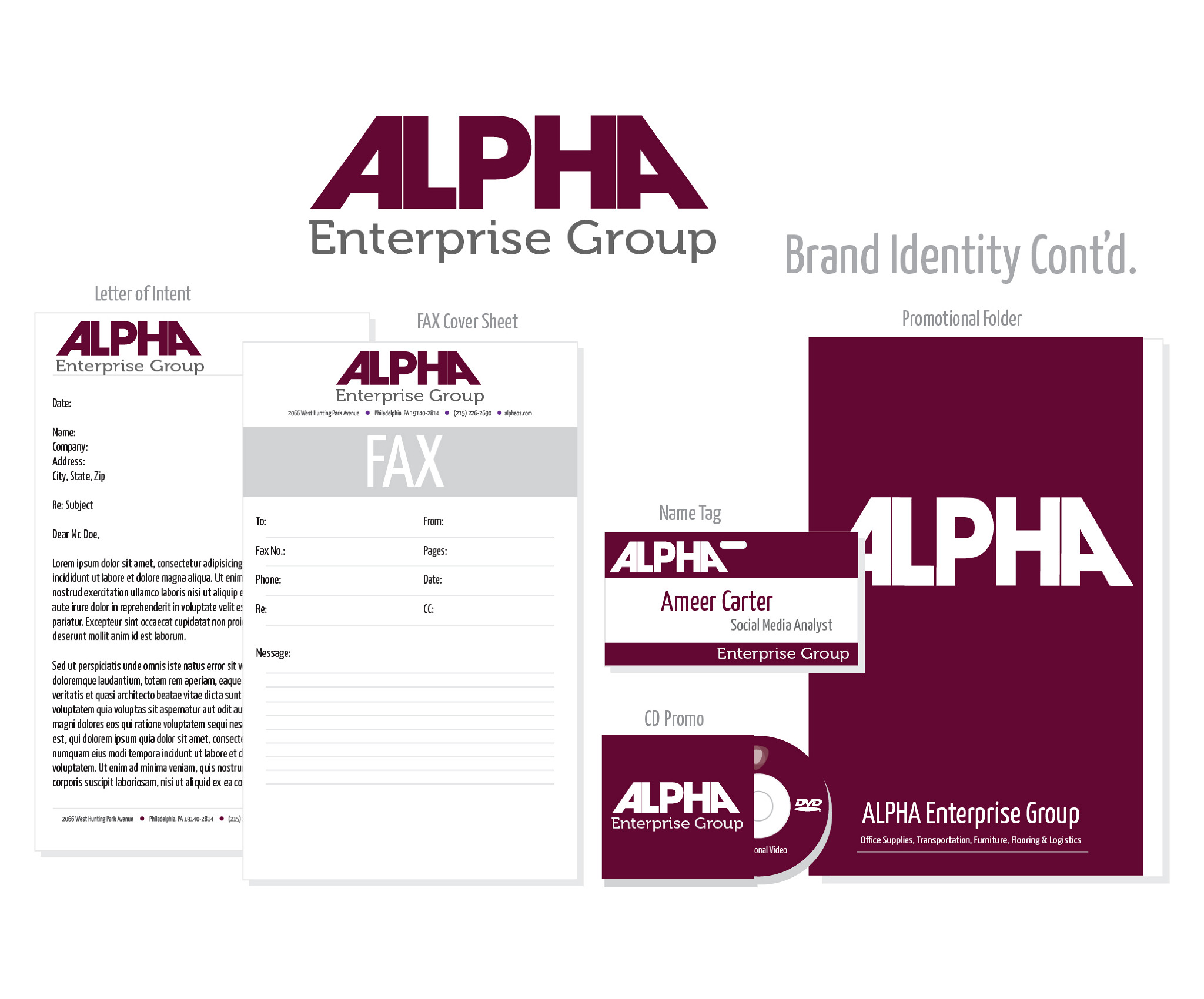 ALPHA Enterprise Group - Ameer Carter | Graphic, Web, Interactive Designer