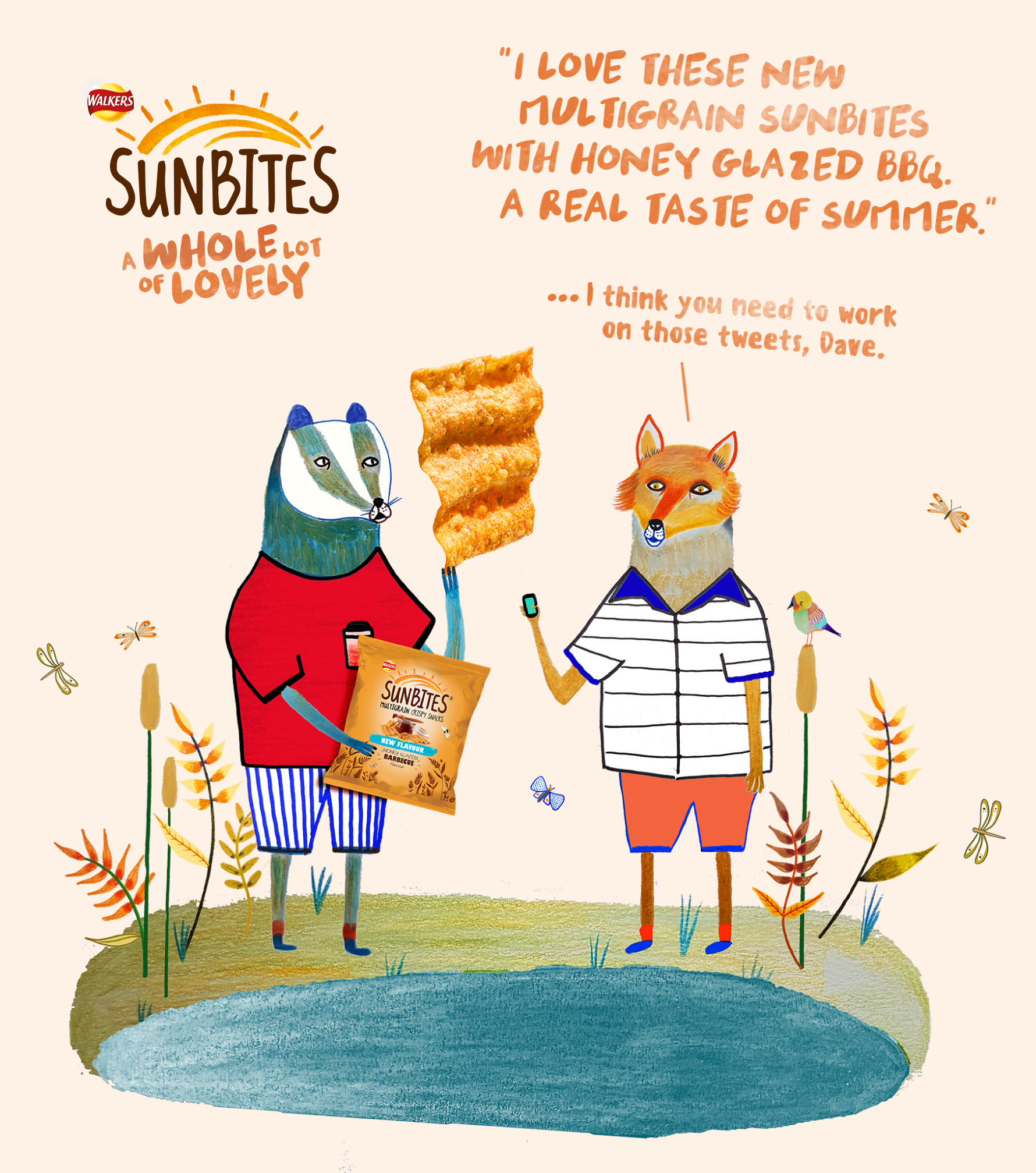 walkers sunbites - Ashley Percival Illustration