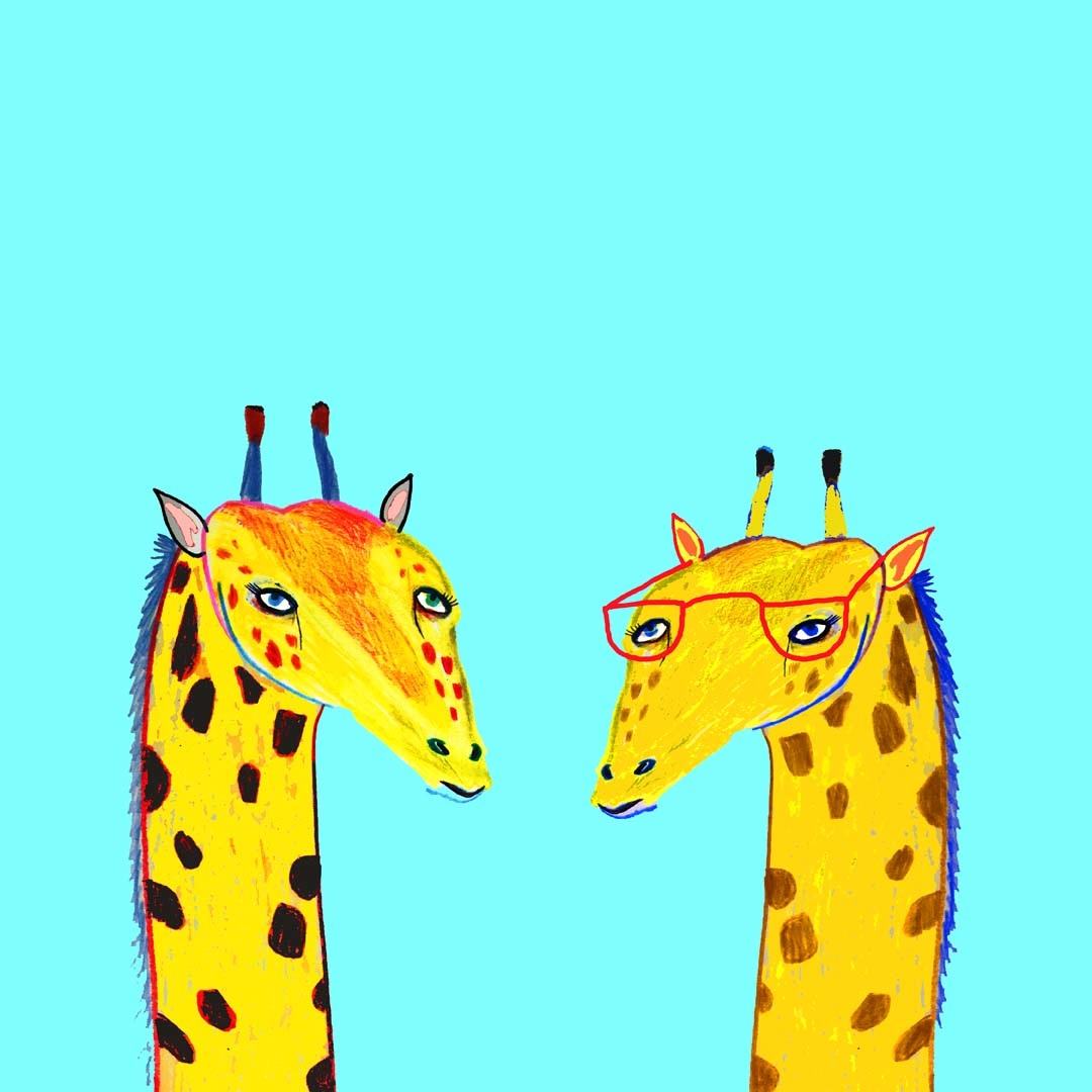 giraffe illustration, giraffe art, giraffe design, children's artist ...
